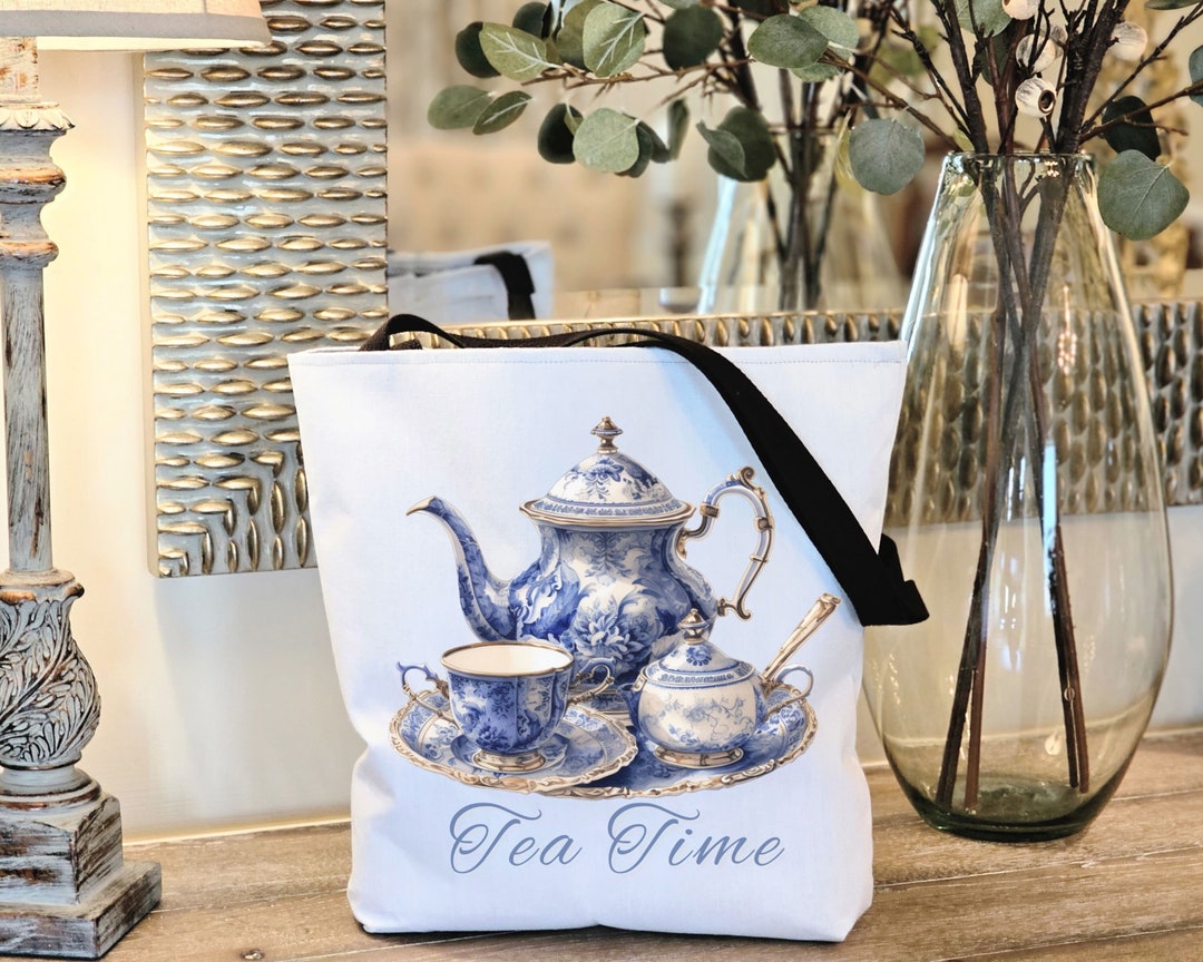 Tea Time, High Tea Group Tote Bag, Tea-bag, Victorian Vintage ...