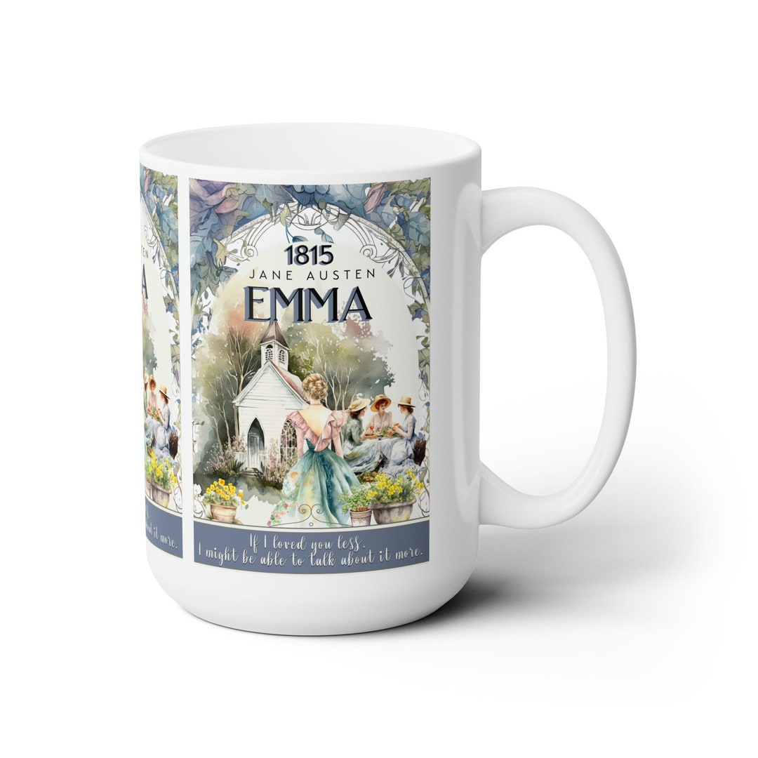 Jane Austen Coffee Mug, Emma Historical Romance Coffee Cup Bookish ...