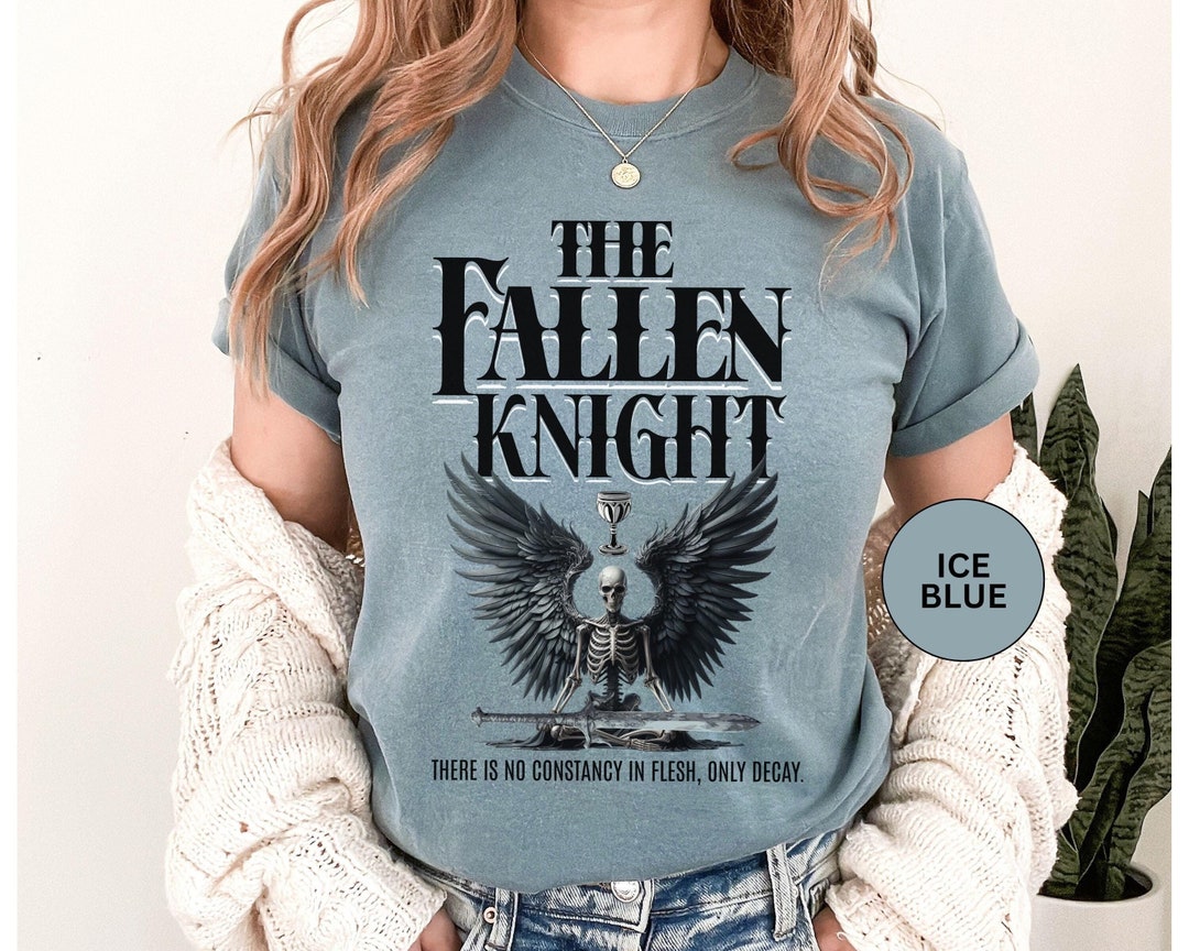 Fallen Knight T-shirt Ren Faire Gothic Skeleton Tee Renaissance ...