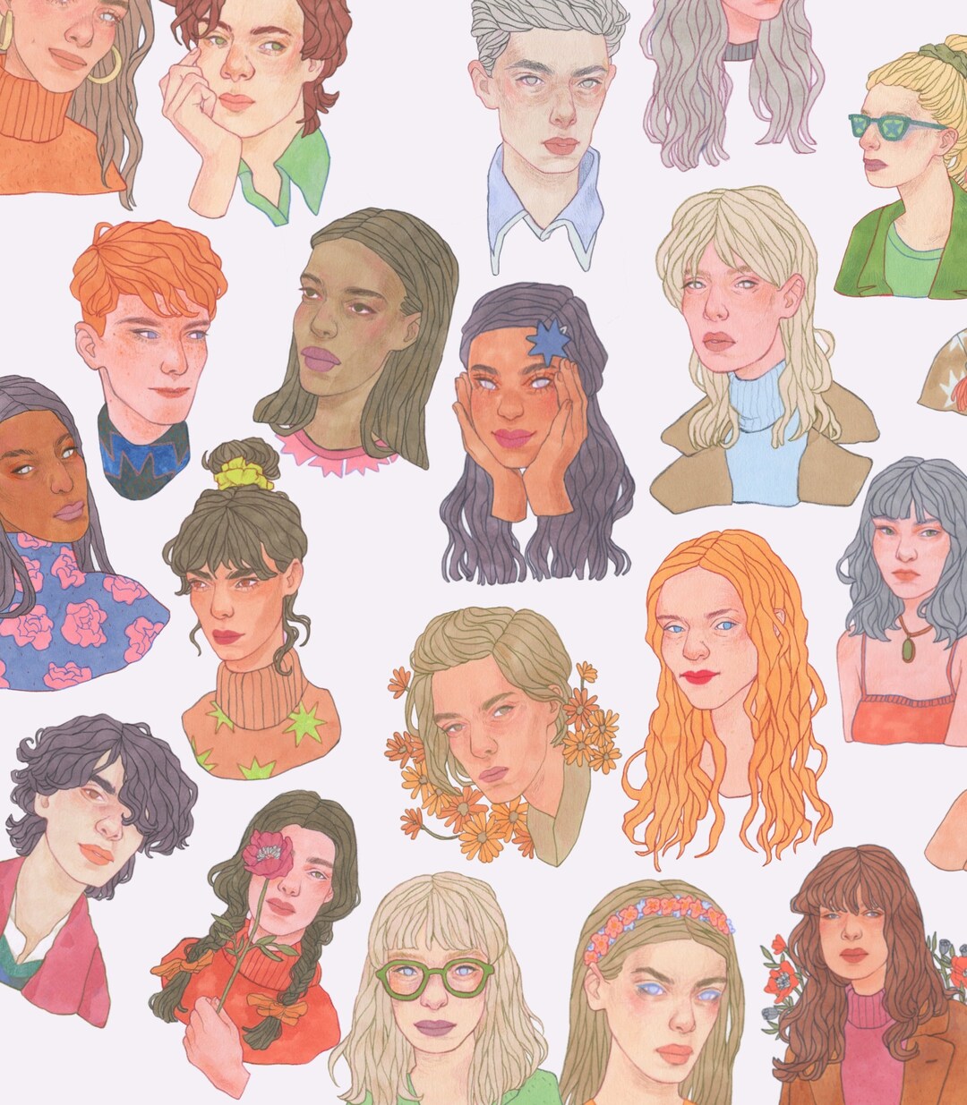 Florar | Star | Cold - Sticker Set - Etsy