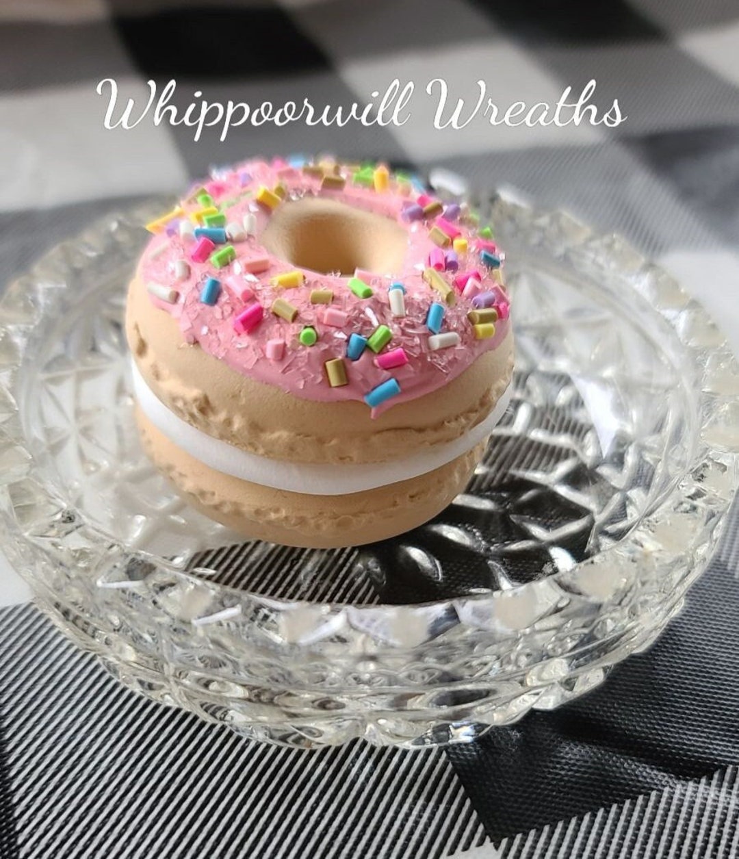 2 Fake Donut Macarons, Faux Donut Cookies, Fake Bake, Faux Sweets ...