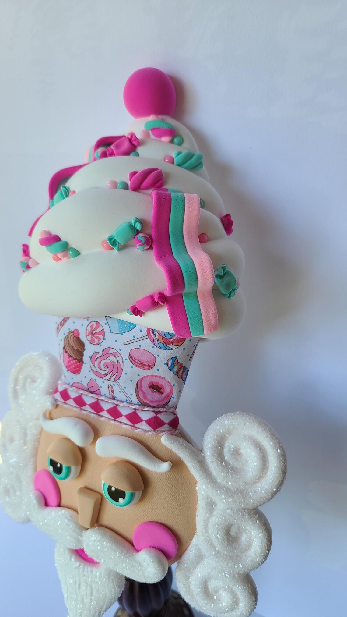 Candyland Nutcracker Head: Christmas Tree Wreath Attachment - Etsy