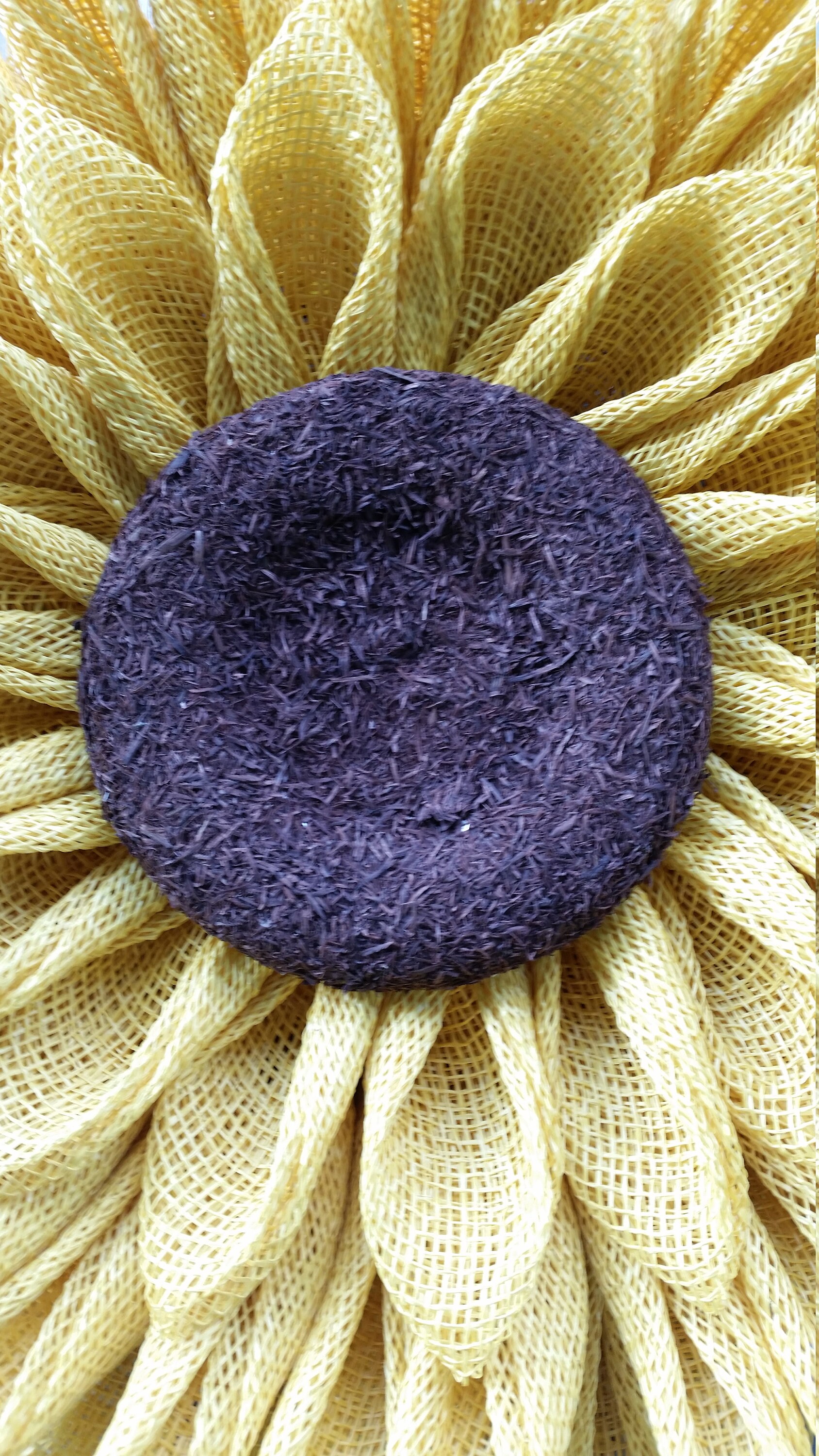 Burlap Sunflower Wreath for Front Door Decor Large Sunflower | Etsy