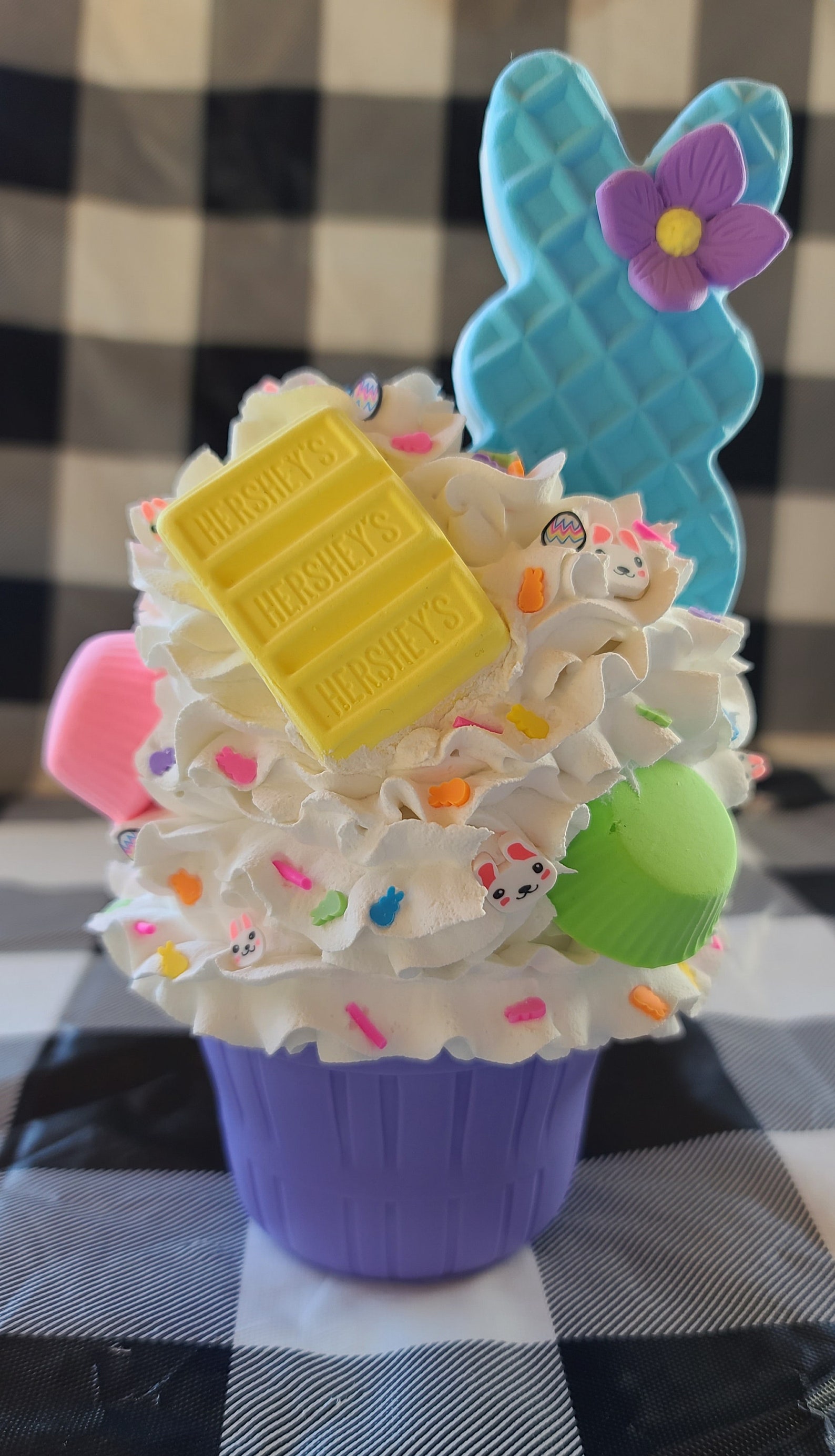 Faux Waffle Bunny Cupcake Faux Sweets Fake Bakes Fake - Etsy