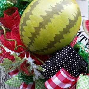 Sweet Watermelon Country Farmhouse Wreath for Front Door, Spring Summer ...