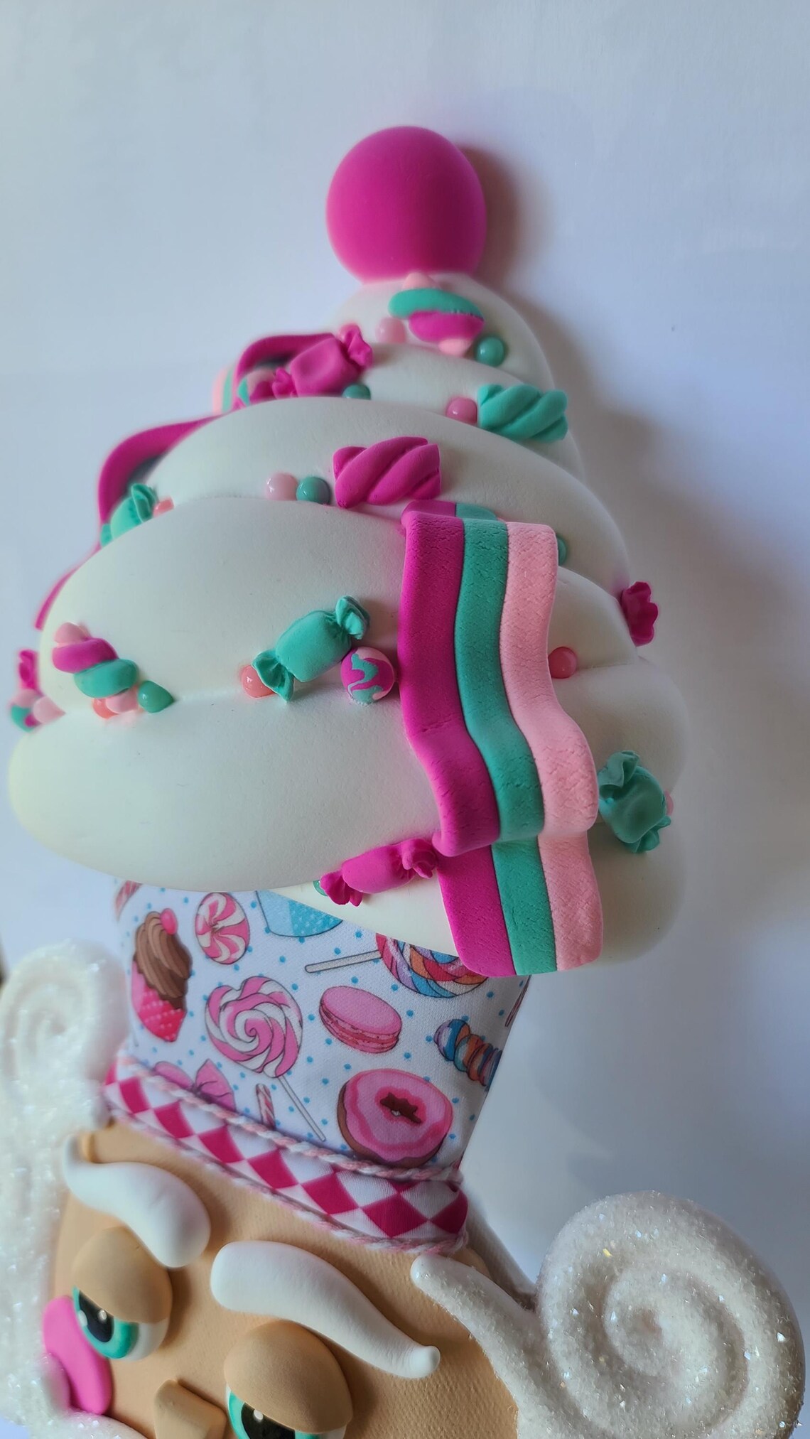 Candyland Nutcracker Head: Christmas Tree Wreath Attachment - Etsy