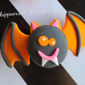 Faux Whimsical Bat Macarons, Halloween Bat Decor, Faux Sweets, Fake ...