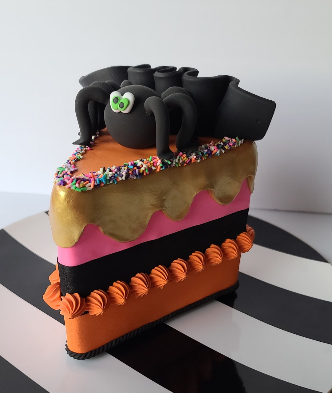 Faux Halloween Cake Slice, Faux Sweets, Fake Bakes, Party Decor ...