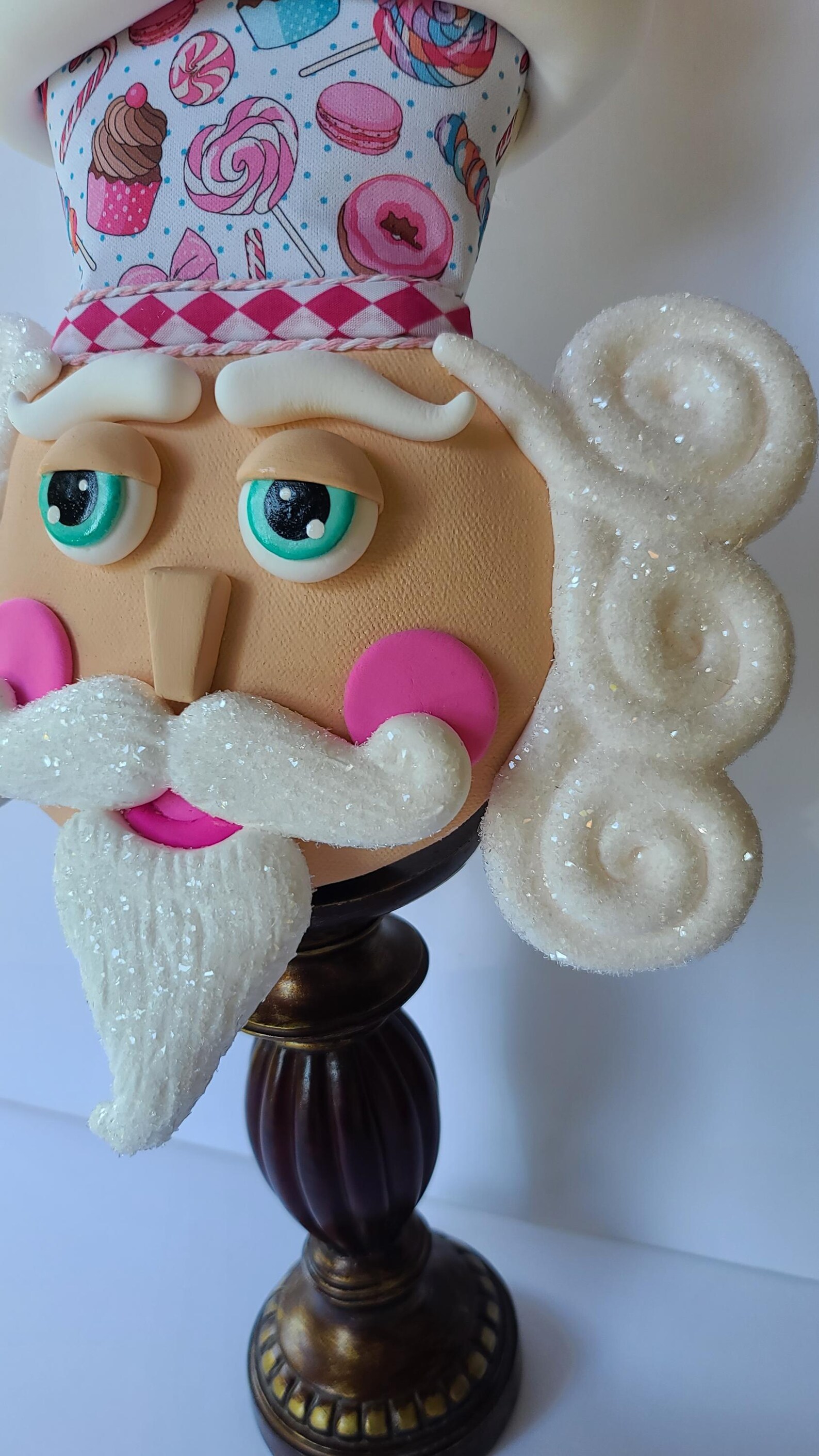 Candyland Nutcracker Head: Christmas Tree Wreath Attachment - Etsy