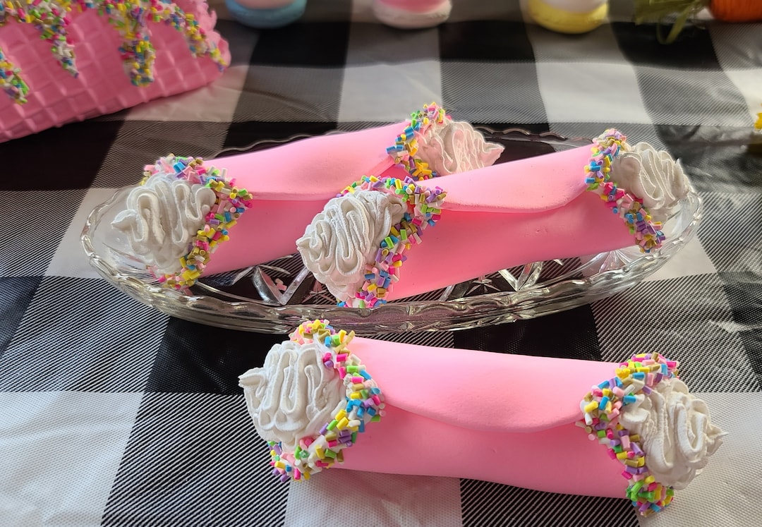 Candyland Faux Cannoli: Tiered Tray Decor, Party Photography Prop - Etsy