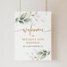 Greenery Welcome Poster | Eucalyptus Birthday Welcome Sign | Printable ...