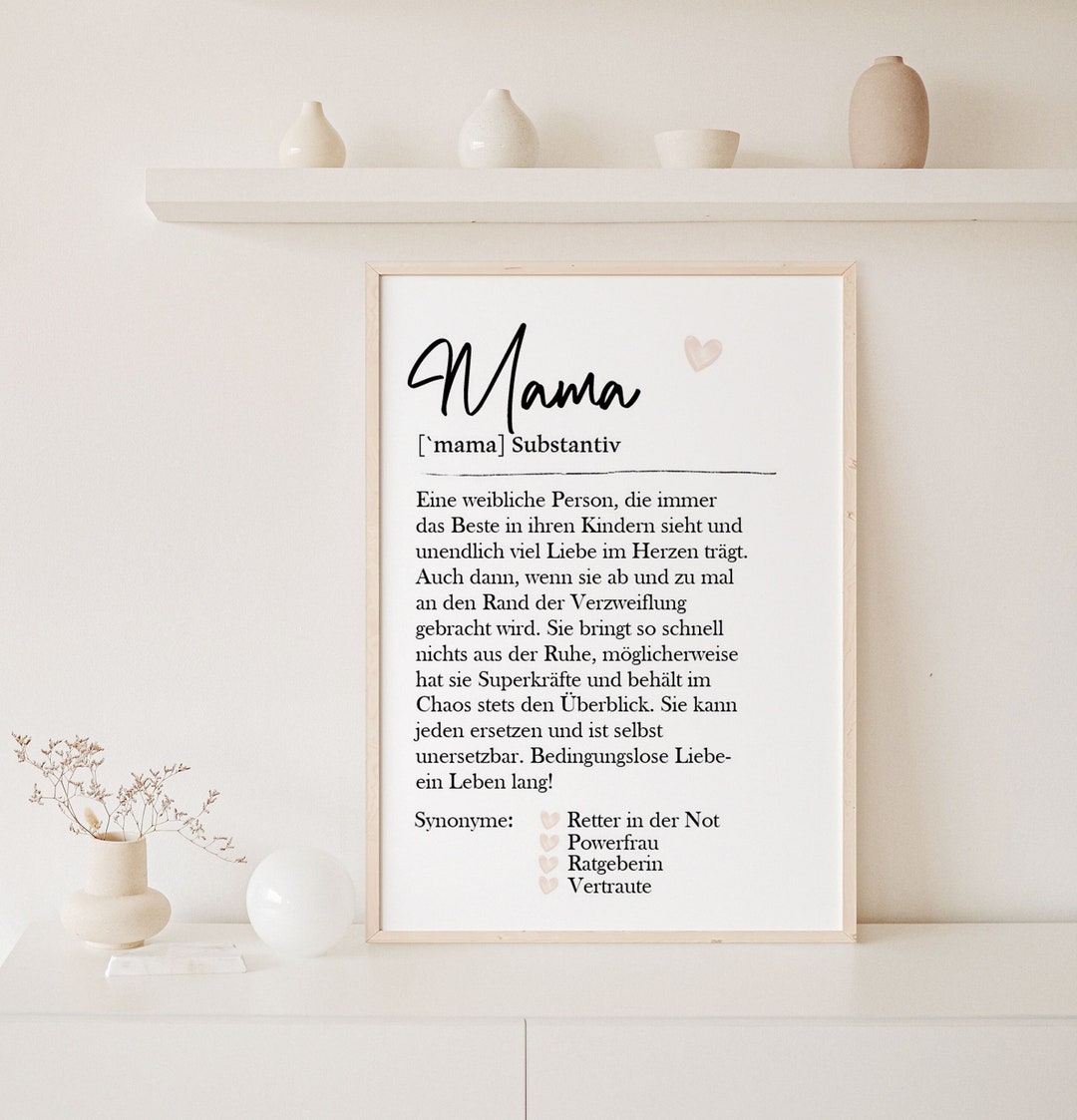 Poster Spruch MAMA , Geschenk Mama Muttertag, Beste Mama Geschenk - Etsy.de