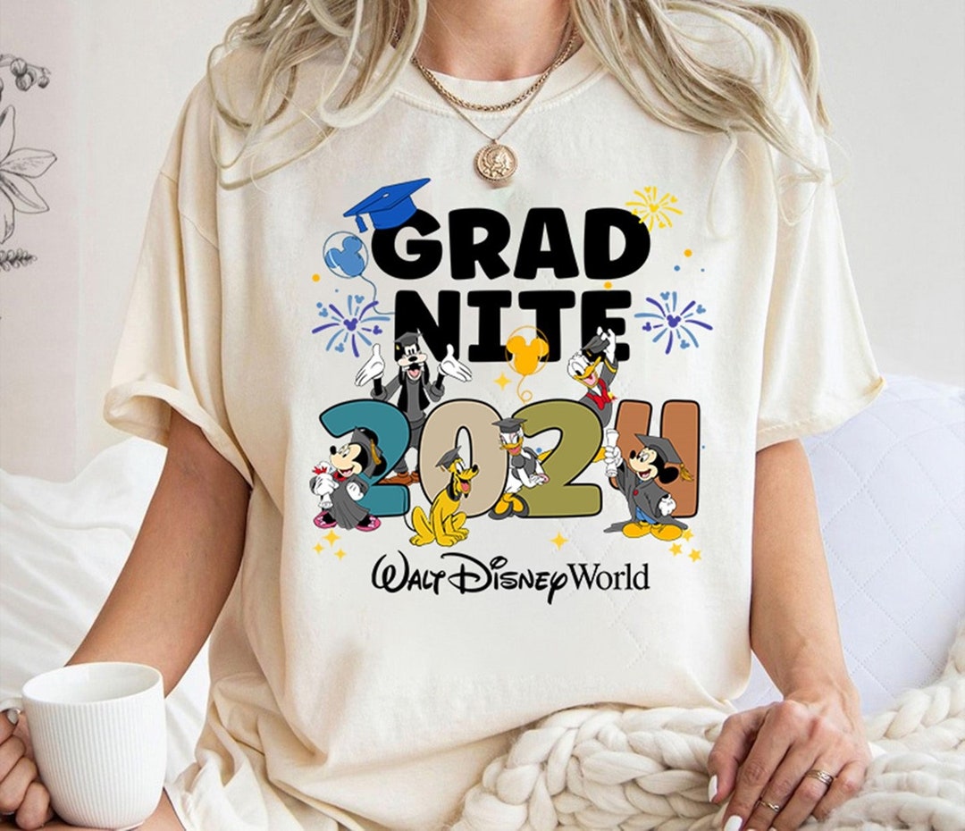 Mickey and Friends Walt Disneyworld Grad Nite 2024 Shirt, Mickey ...