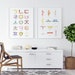 Korean Alphabet Poster Set, Nursery Decor, Wall Art, Alphabet Wall Art ...