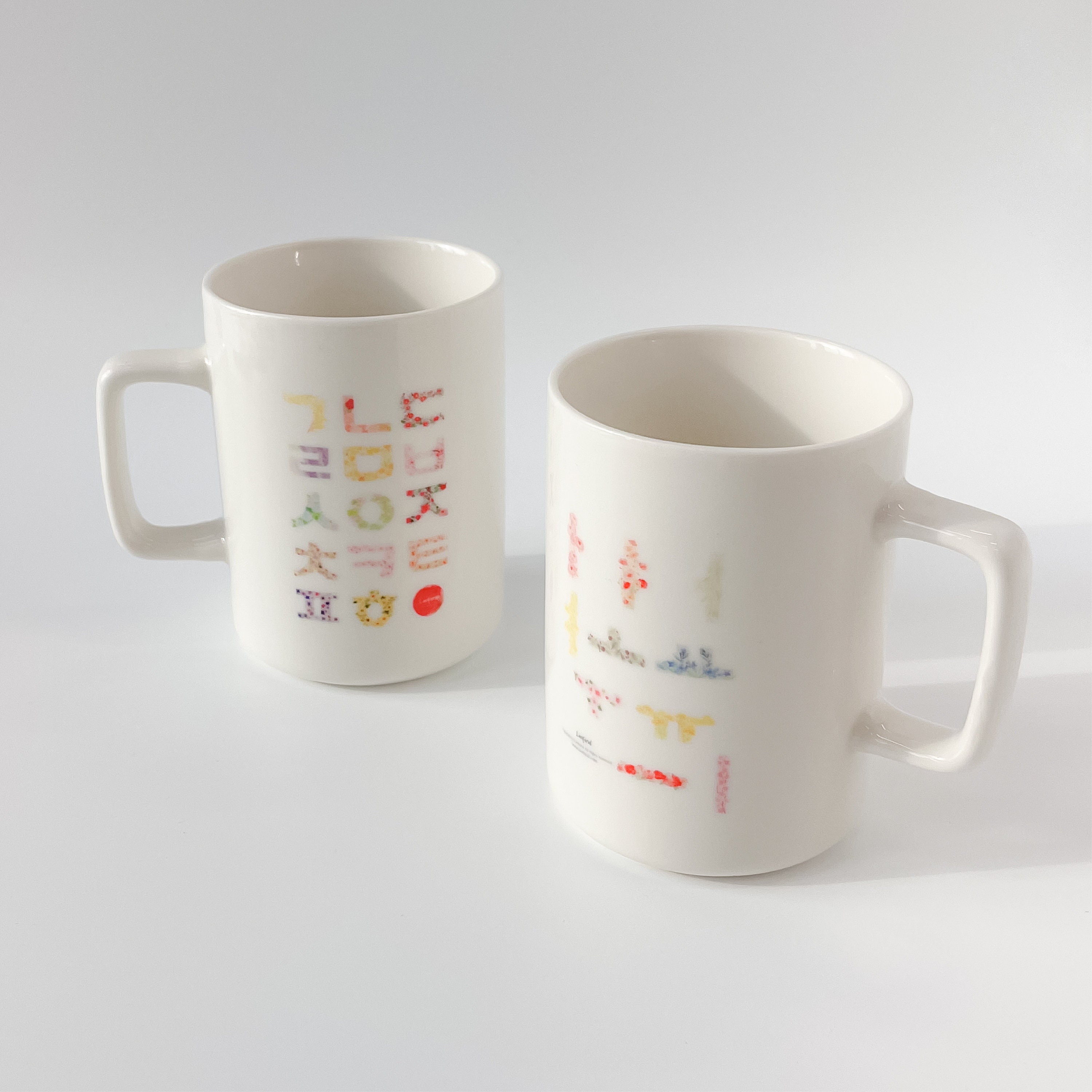 Mugs Cup Korean Style Hangeul Floral Hanguel Hunminjeonghwa Lanforal - Etsy