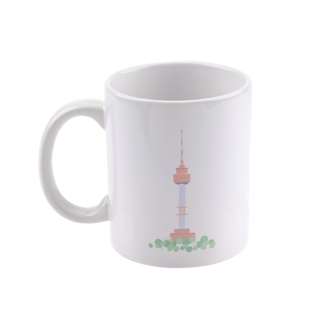 Mugs Seoul Tower Hangeul Korean Style - Etsy