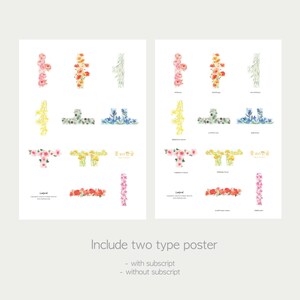 Korean Alphabet Poster Set, Nursery Decor, Wall Art, Alphabet Wall Art ...