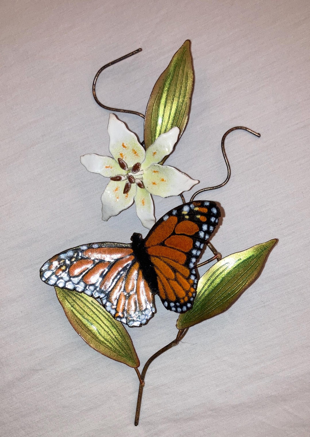 Bovano Monarch Butterfly Wall Sculpture handcrafted in Cheshire, CT USA ...