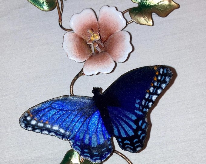 Bovano Blue Butterfly Wall Sculpture (handcrafted in Cheshire, CT USA ...