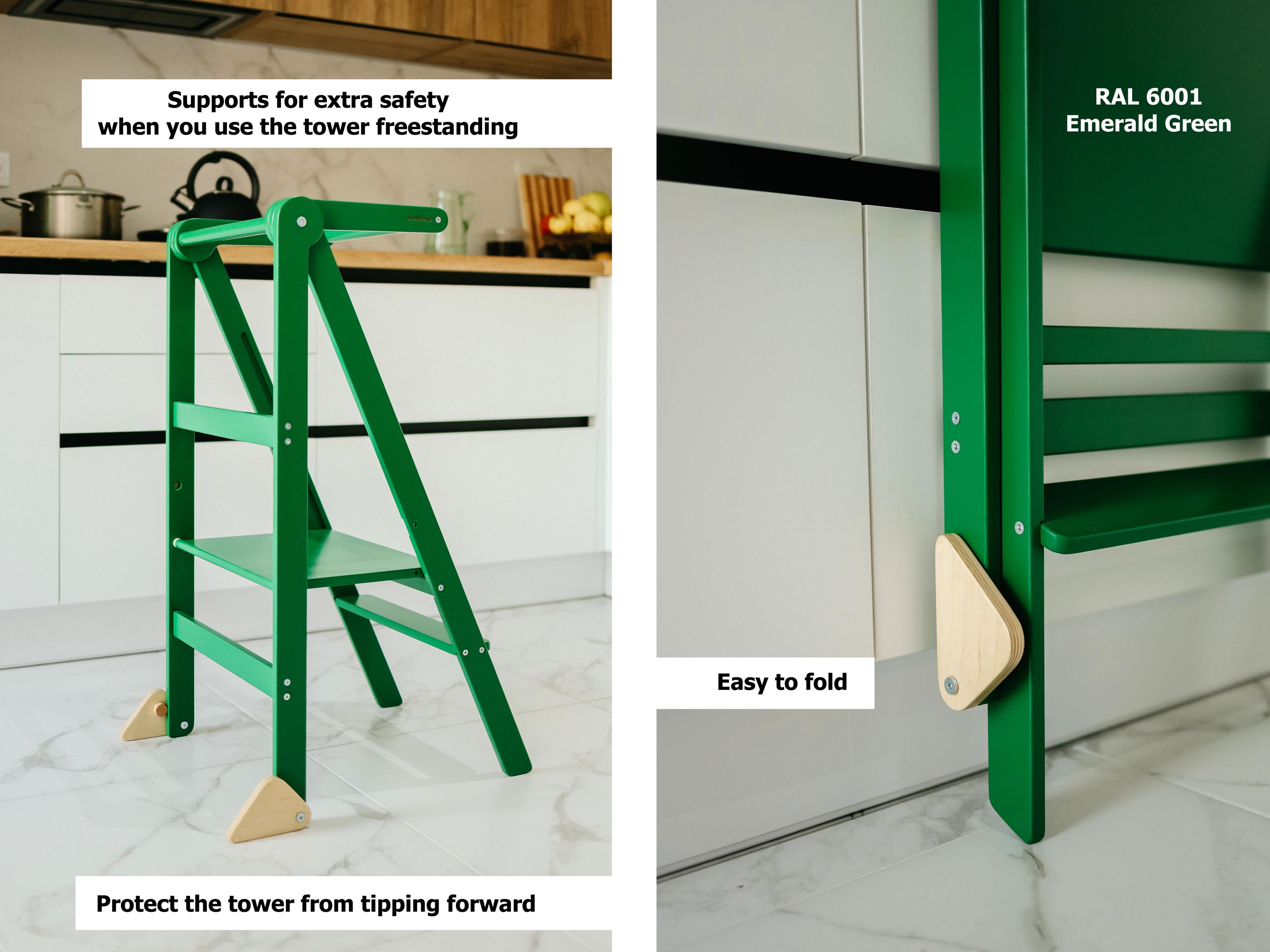Ultra Slim Tower for Kids and Adults, Foldable Helper Kitchen Tower ...