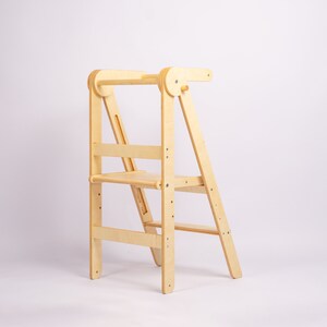Adjustable Folding Helper Tower PEAK Natural Kitchen Step - Etsy Canada