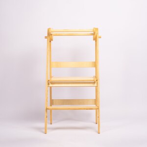 Adjustable Folding Helper Tower PEAK Natural Kitchen Step - Etsy Canada