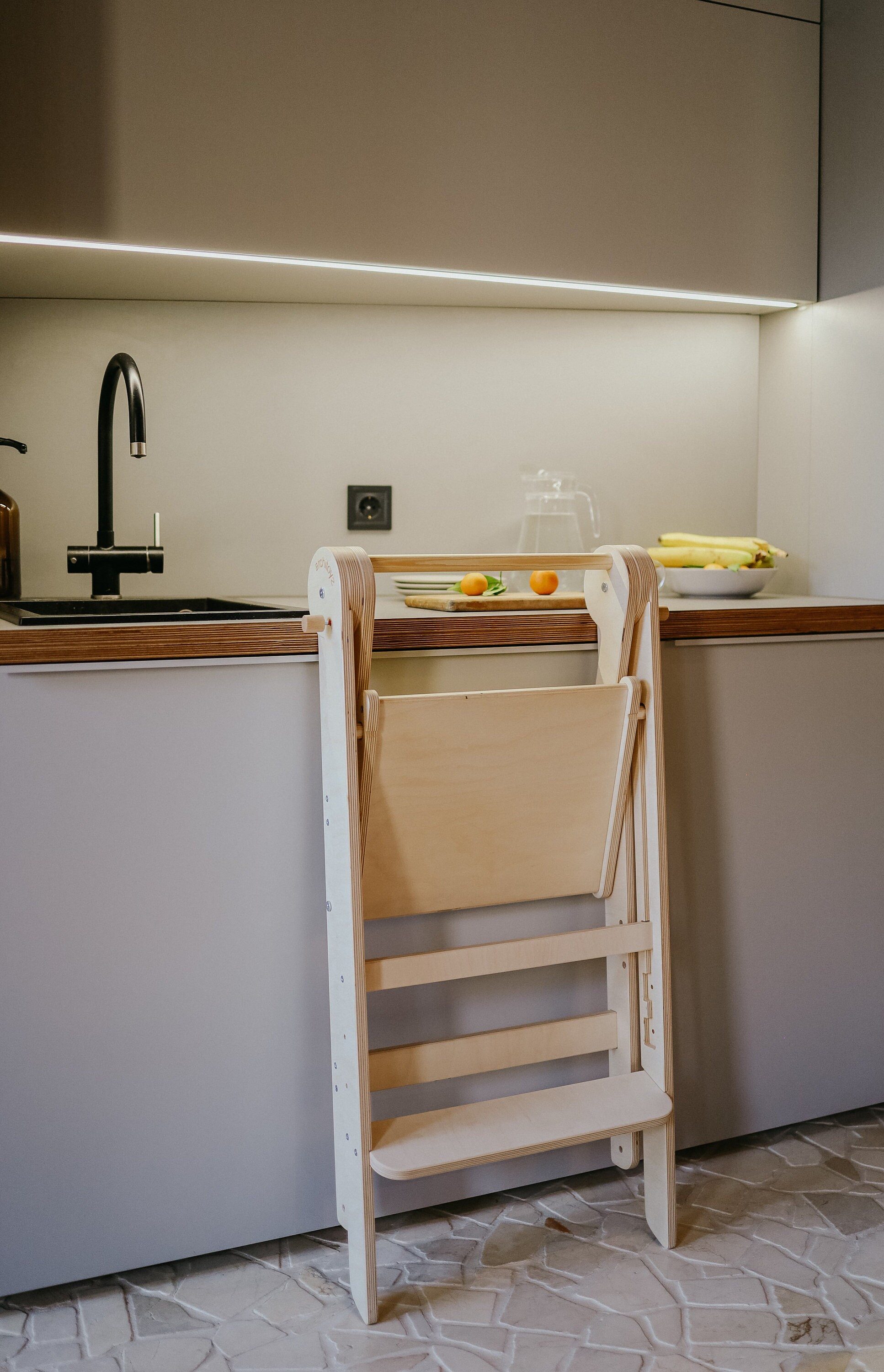 Folding Helper Tower PEAK Kitchen Step Stool Toddler Safety - Etsy ...