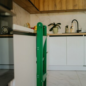Adjustable Kitchen Tower LELEKA, RAL 6001 Emerald Green, Super THIN ...