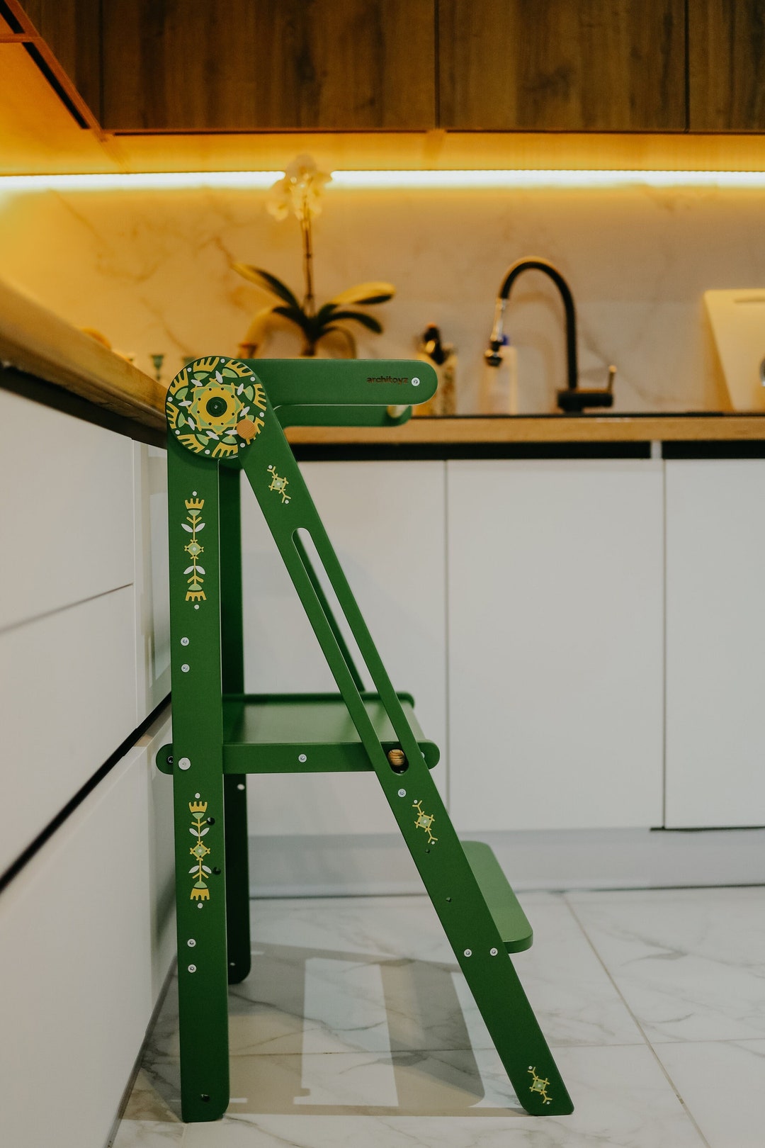 Exclusive Hand-painted Collection, Folding Helper Kitchen Tower PEAK ...