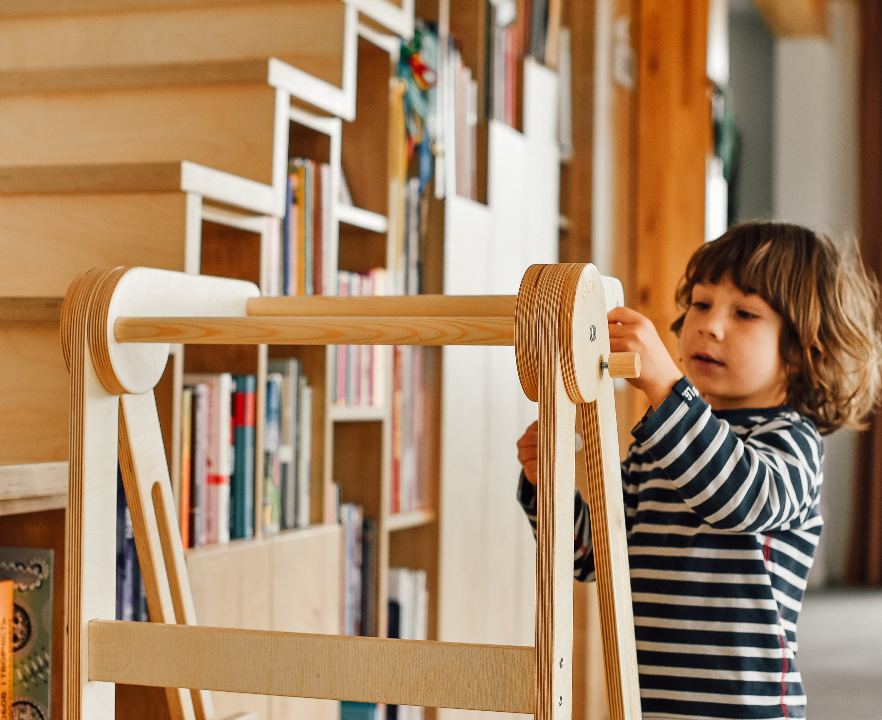 Adjustable Folding Helper Tower PEAK Toddler Kitchen Step | Etsy