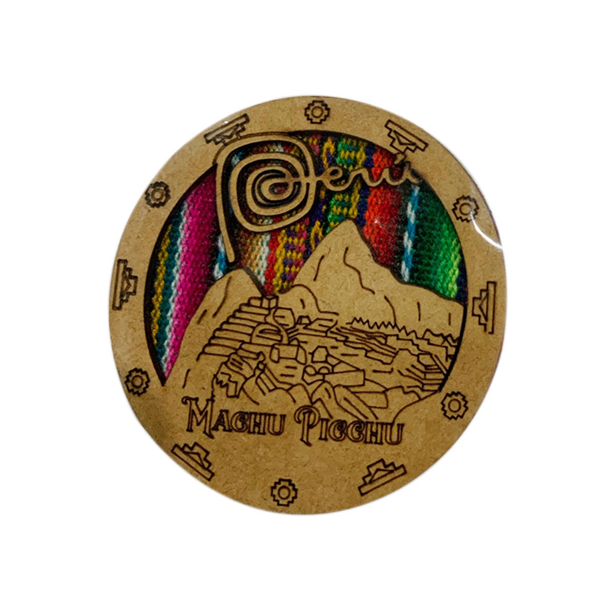 NEW Machu Picchu Tumi Llama Peru Peruvian Textile Wood Gift Souvenir ...