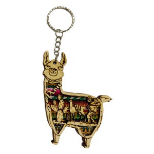 New Machu Picchu Tumi Llama Chullo Peru Textile Wood Gift Souvenir ...