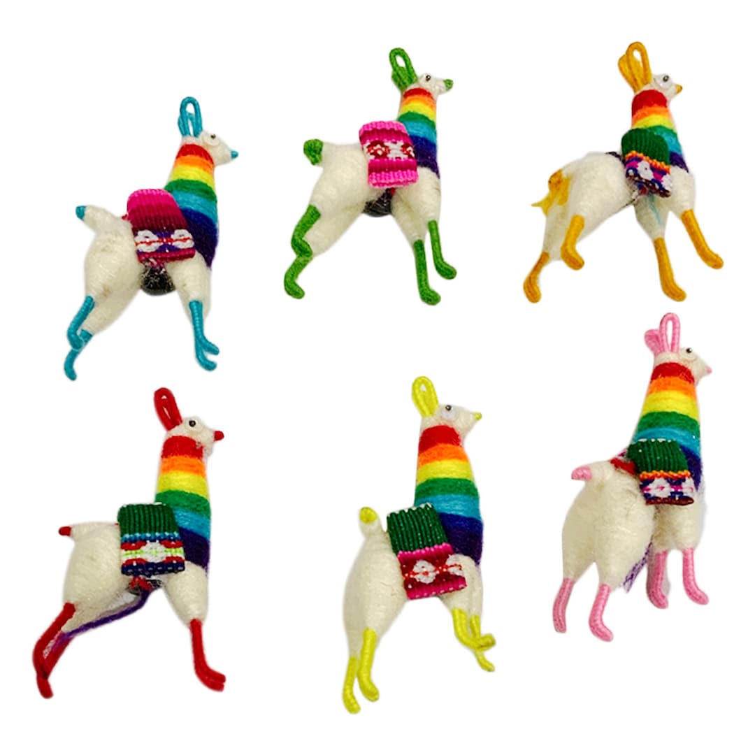 1 PCS Peru Peruvian Cute Alpaca Handmade Souvenir Textile Fabric Gift ...