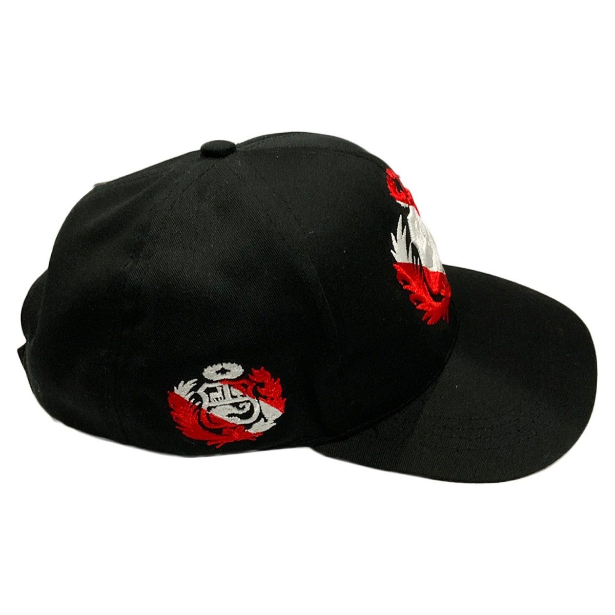 New Peru Embroidery Coat of Arms Shield Men's Adjustable Strapback ...