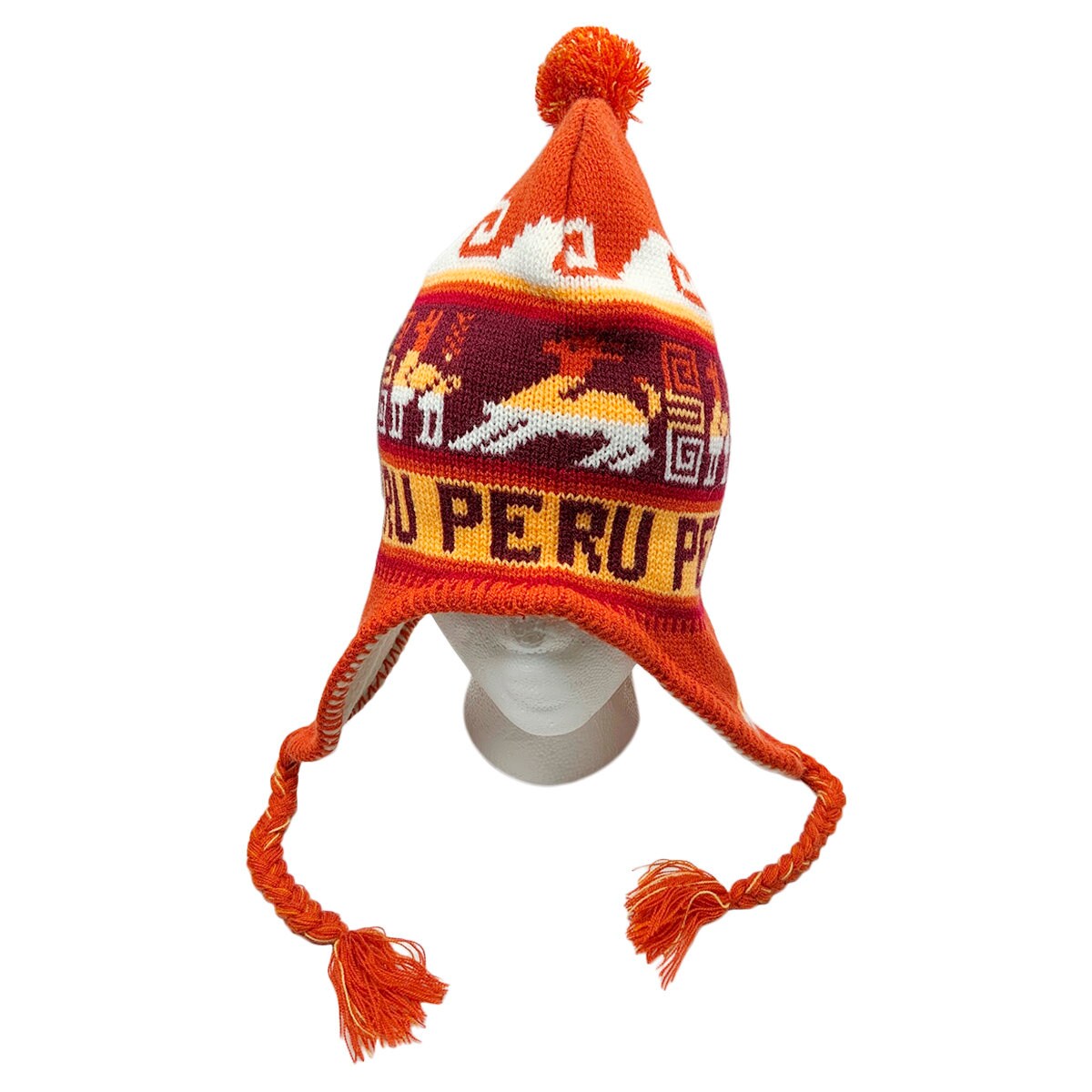 Nwt Peru Peruvian Alpaca Trend Handmade Soft Knit Fleece Lined Chullo ...