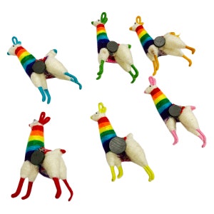 1 PCS Peru Peruvian Cute Alpaca Handmade Souvenir Textile Fabric Gift ...