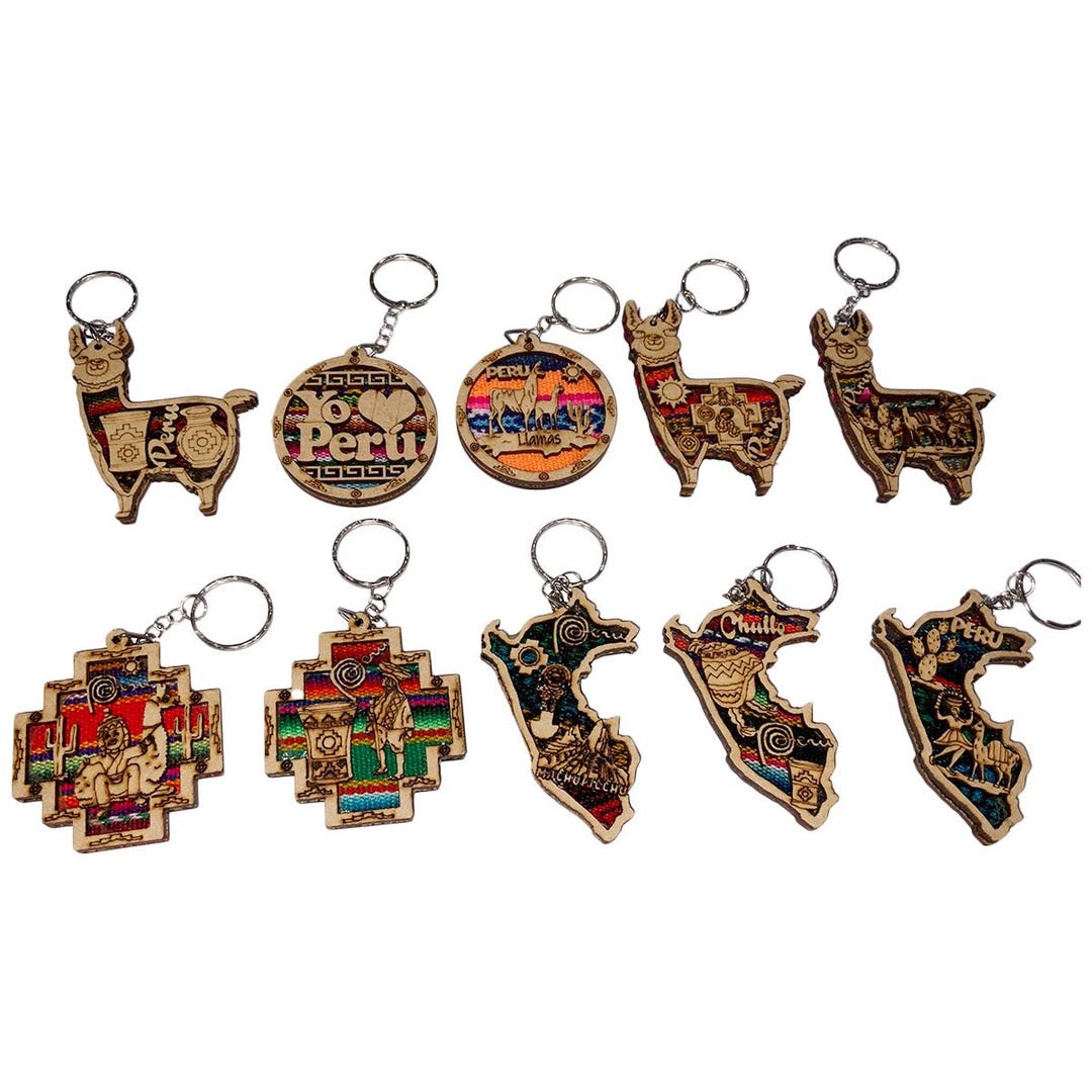 New Machu Picchu Tumi Llama Chullo Peru Textile Wood Gift Souvenir ...