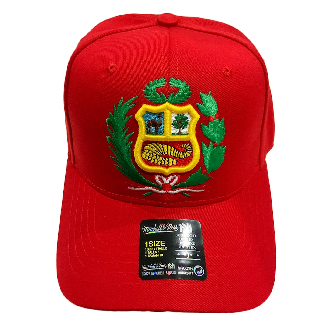 New Peru Embroidery Coat of Arms Shield Men's Adjustable Strapback ...