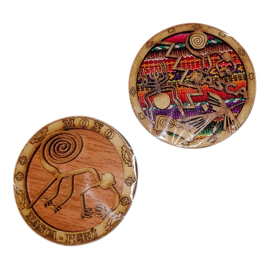NEW Nazca Monkey Bird Spider Peru Peruvian Textile Wood Gift Souvenir ...