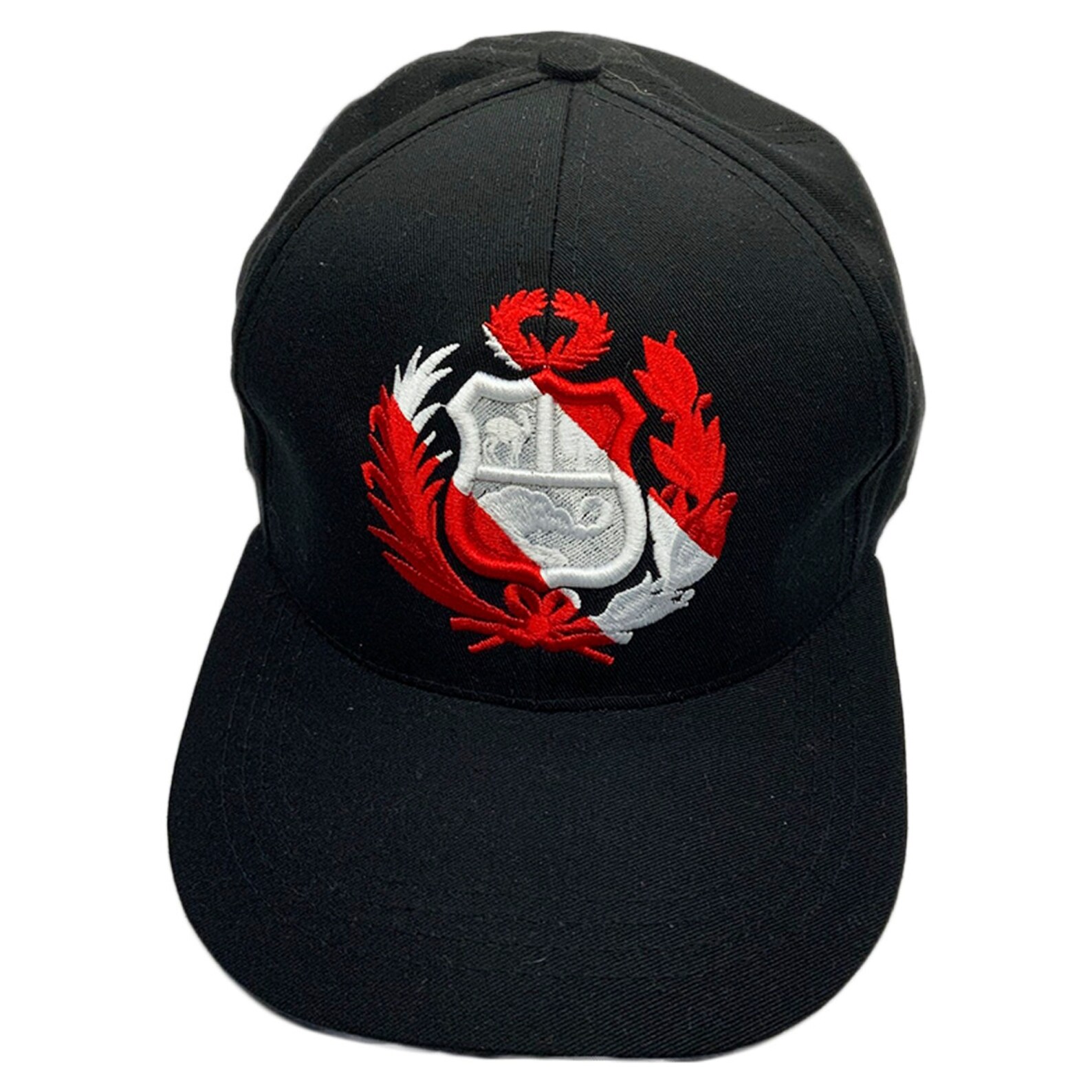New Peru Embroidery Coat of Arms Shield Men's Adjustable Strapback ...