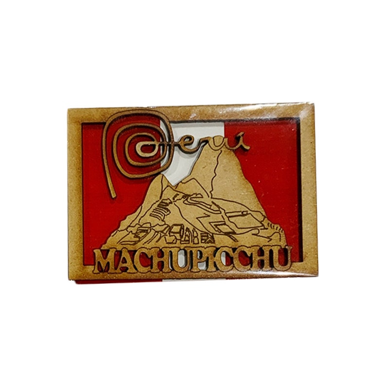 NEW Machu Picchu Llama Chullo Nazca Peru Wood Gift Souvenir Magnet - Etsy