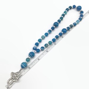 Aqua Blue Agate Beads and Celtic Knot Cross Protestant Prayer Beads ...