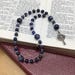 Aqua Blue Agate Beads and Celtic Knot Cross Protestant Prayer Beads ...