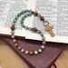 Aqua Blue Agate Beads and Celtic Knot Cross Protestant Prayer Beads ...