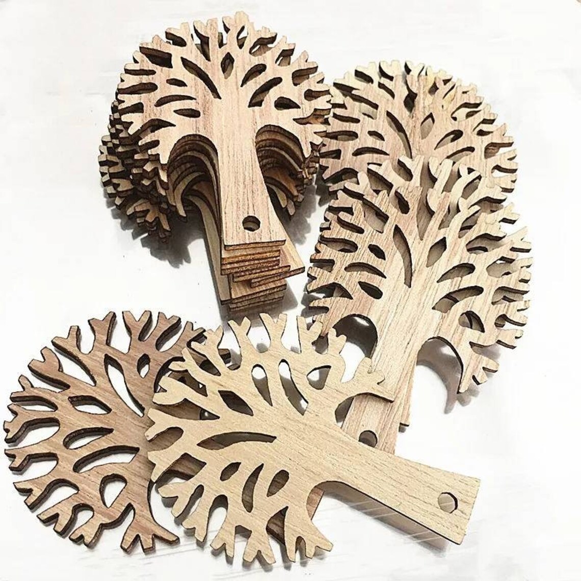 10PCS Diy accessoires faits main artisanat bois sculpture - Etsy France