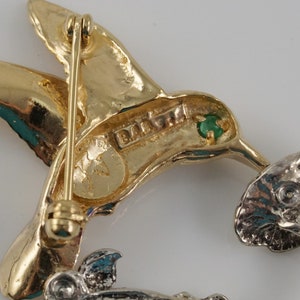 14kt and Sterling Hummingbird Brooch From National Audubon Society ...