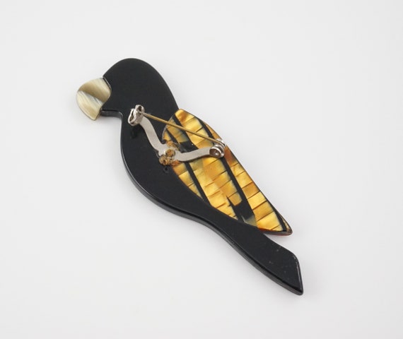 Lea Stein Parrot Brooch, Made in France, Art Deco, B… - Gem