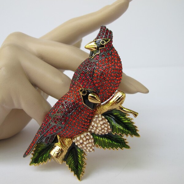 Joan Rivers Bird Brooch - Etsy