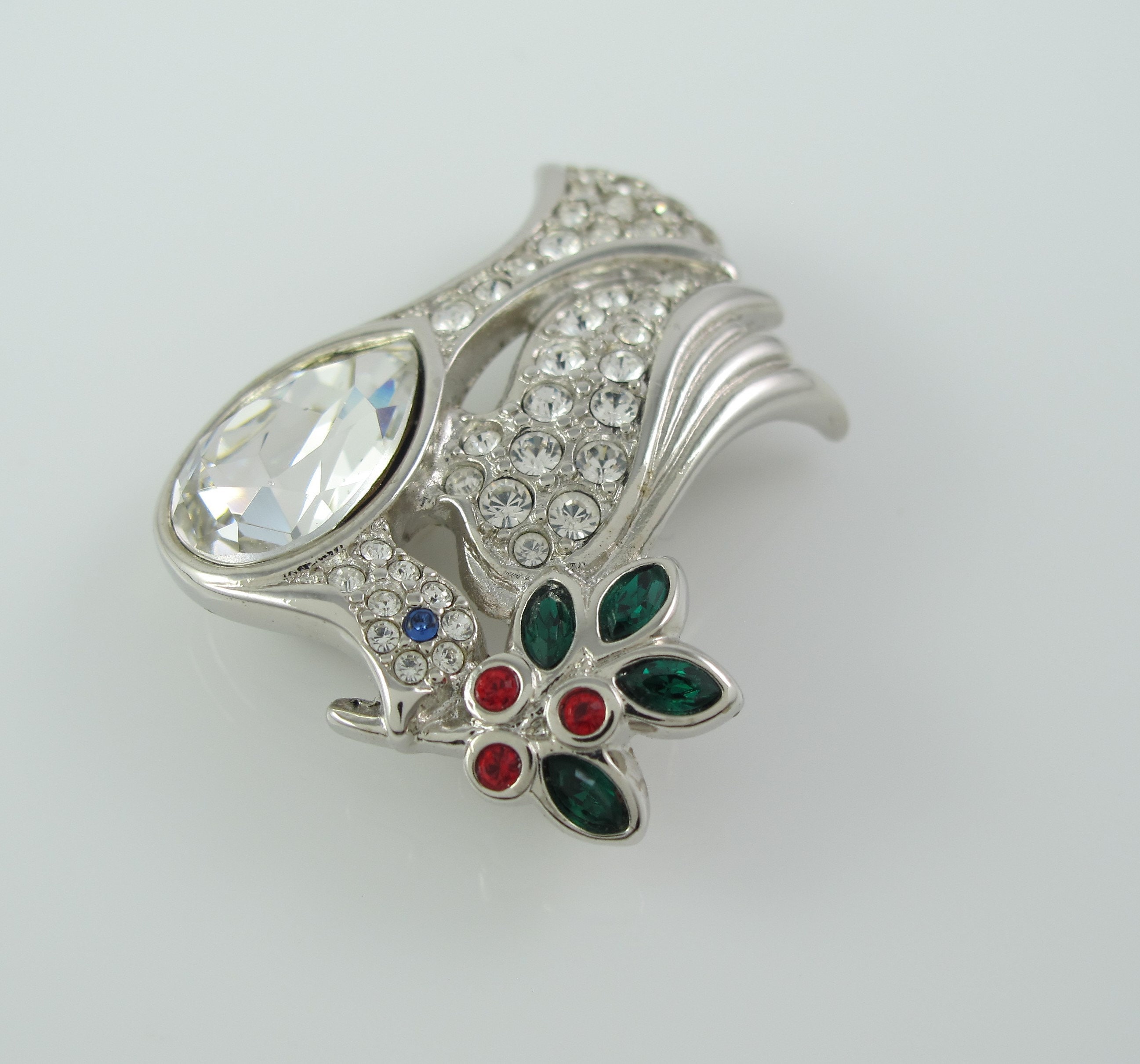 Authentic Swarovski Dove Pin Bird of Peace Genuine Bird of - Etsy