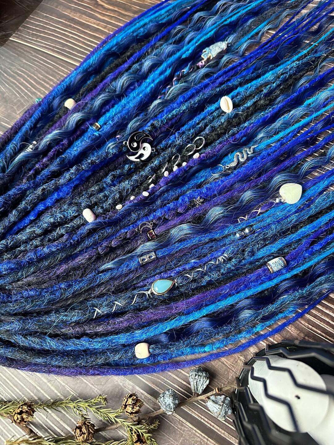 Water Magic Temporary Locs,avatar Style, Katara Cosplay Double Ended ...